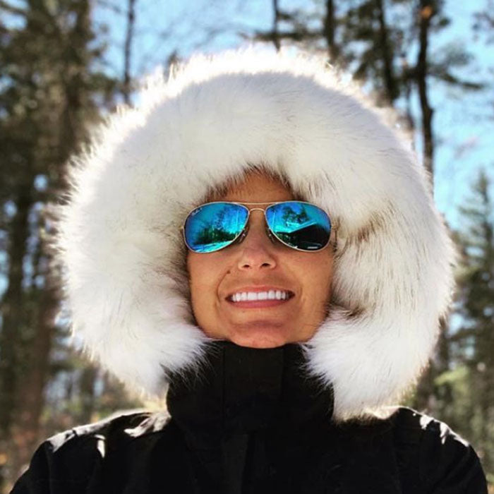 White Faux Arctic Fox Ruff – Namakan Goods